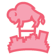 GO Pink Buffalo - The Original Pink Buffalo Lawn Ornament