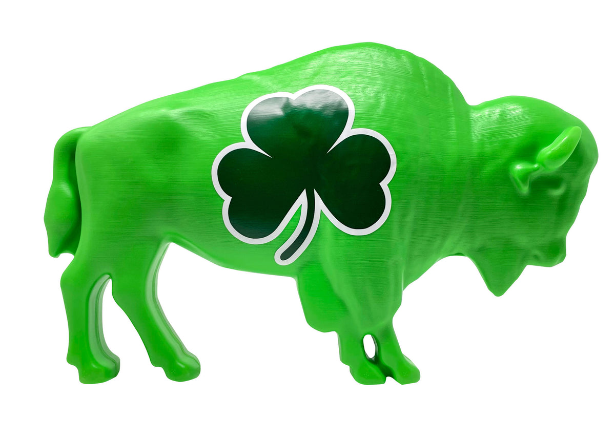 The Original Green Buffalo Lawn Ornament (Irish Two) – GO Pink Buffalo