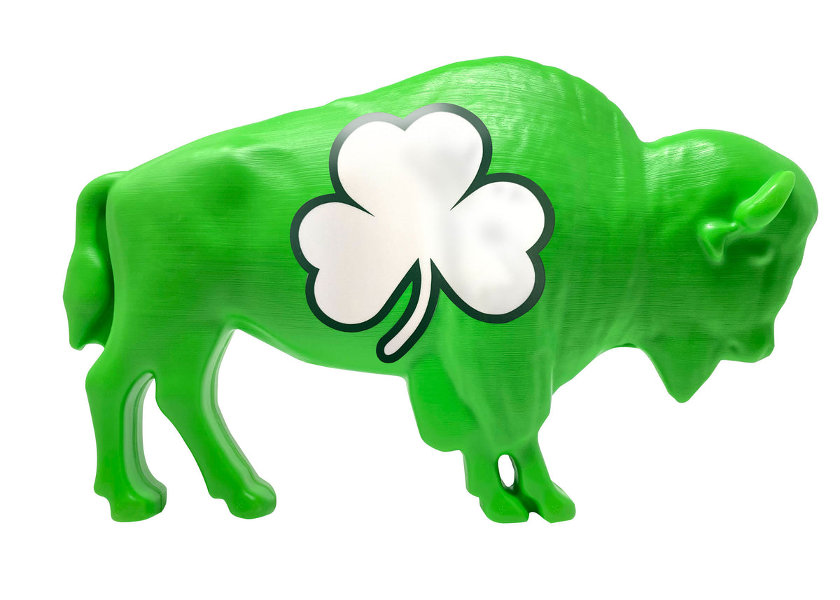 The Original Green Buffalo Lawn Ornament (Irish Three) – GO Pink Buffalo