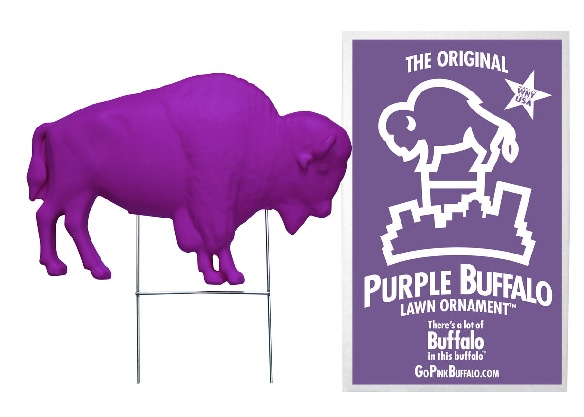 The Original Purple Buffalo Lawn Ornament – GO Pink Buffalo